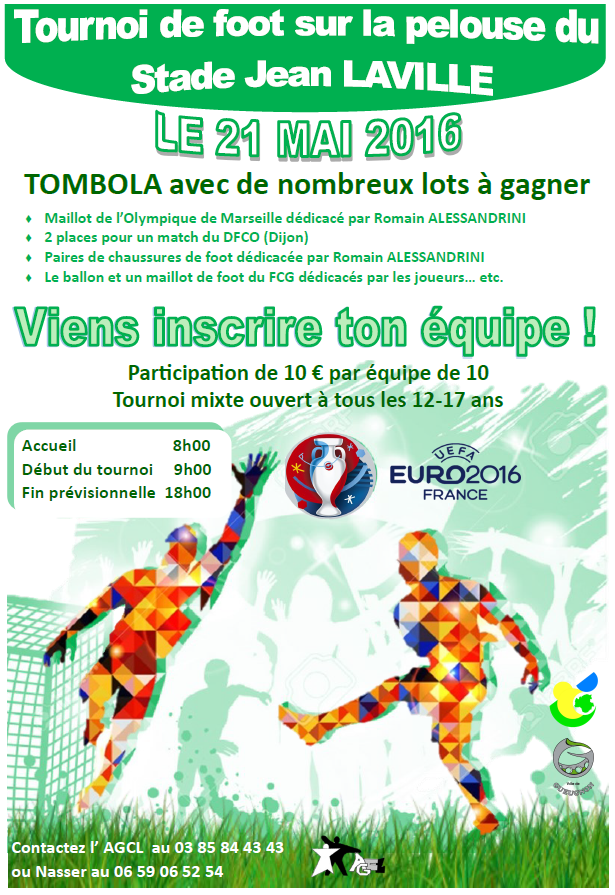 [Tournoi] Tournoi de Foot 12-17 ans à Jean Laville – FOOTBALL CLUB GUEUGNON